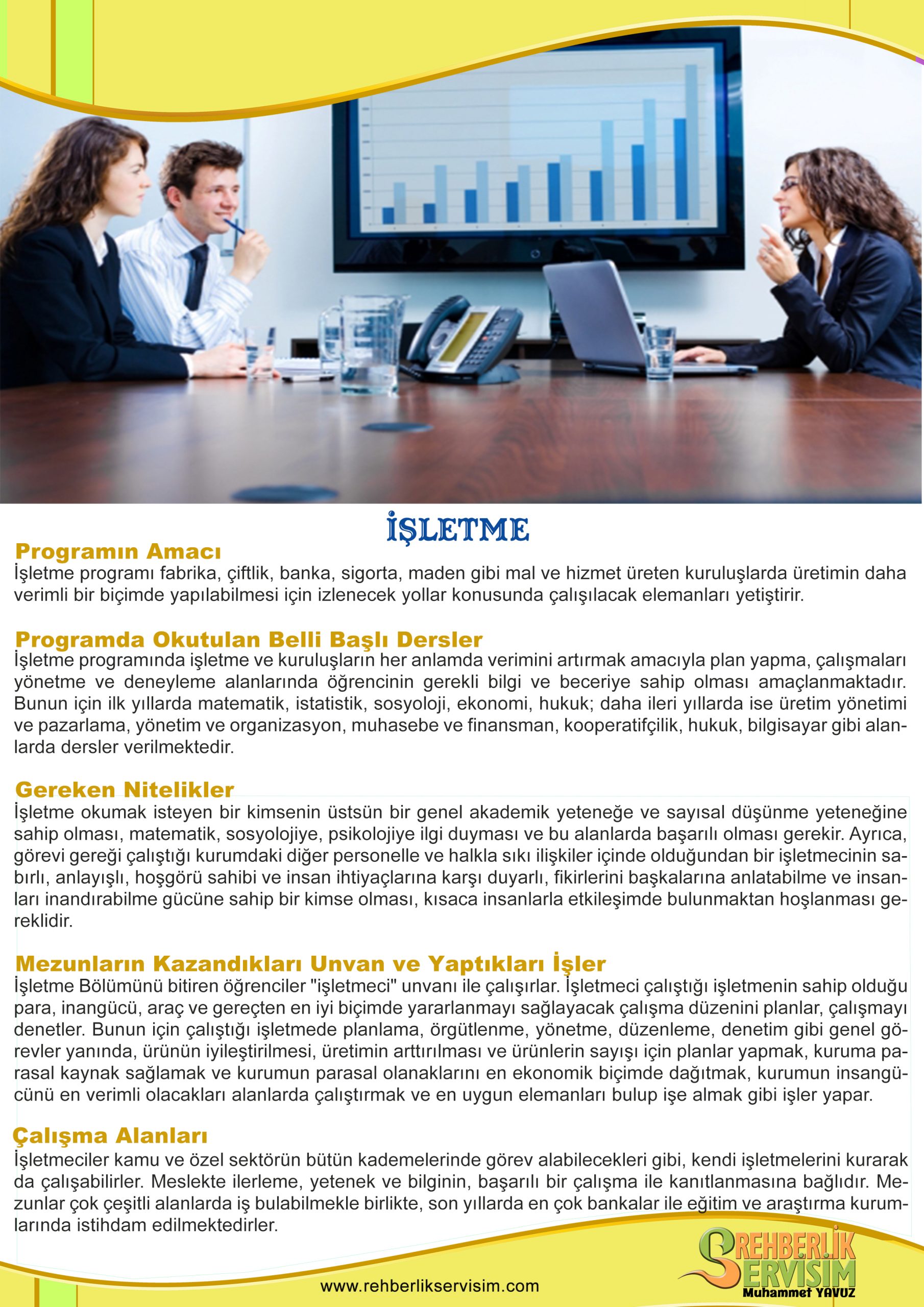 İsletme | REHBERLİK SERVİSİM