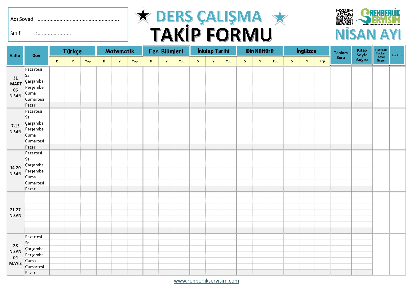 2025-LGS-DERS-CALISMA-TAKİP FORMU_page-0001 | REHBERLİK SERVİSİM